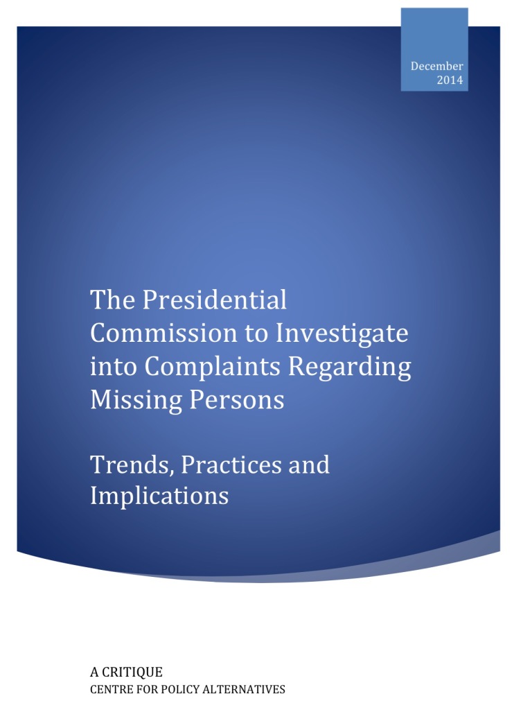 The Presidential Commission to Investigate into Complaints Regarding ...