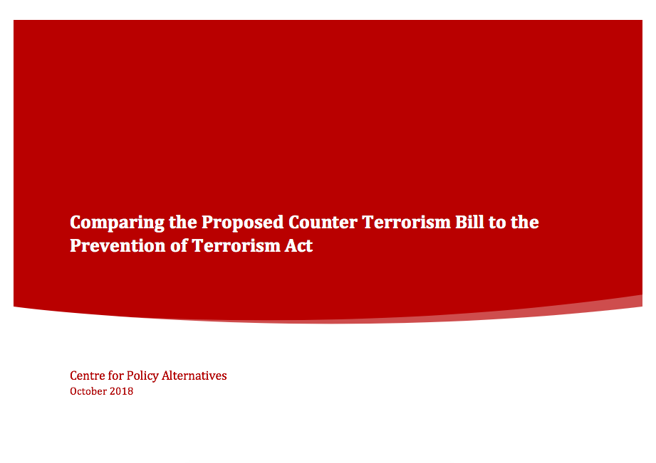 Comparing the Proposed Counter Terrorism Bill to the Prevention of ...