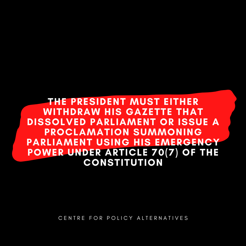 7 – Centre for Policy Alternatives