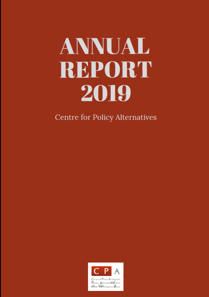 Centre for Policy Alternatives Annual Report 2019 – Centre for Policy ...