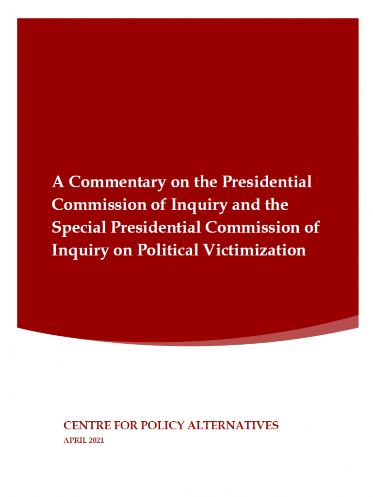 A Commentary on the PCoI and the Special PCoI on Political ...